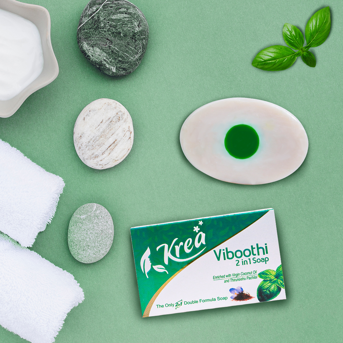 Krea Viboothi 2in1 Soap( Pack of 3x100gm) - Krea Beauty